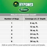 Hyponex by Scotts Black Mulch, for Landscapes and Gardens, 1.5 cu. ft ...