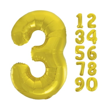 Northstar Balloons Foil 30" Gold One Balloon - Walmart.com
