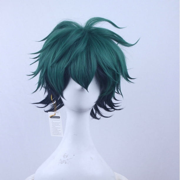 SHENMO Reis Wig My Hero Academia Green Valley Deku Grad Green and Black ...