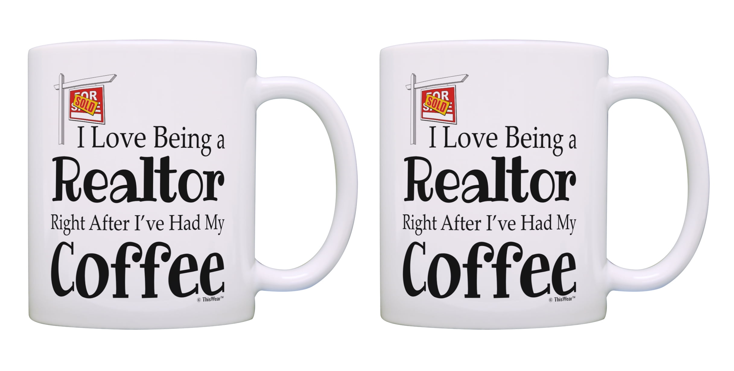 ThisWear Realtor Coffee Mug Set Realtor After Coffee Realtor Gift Set ...