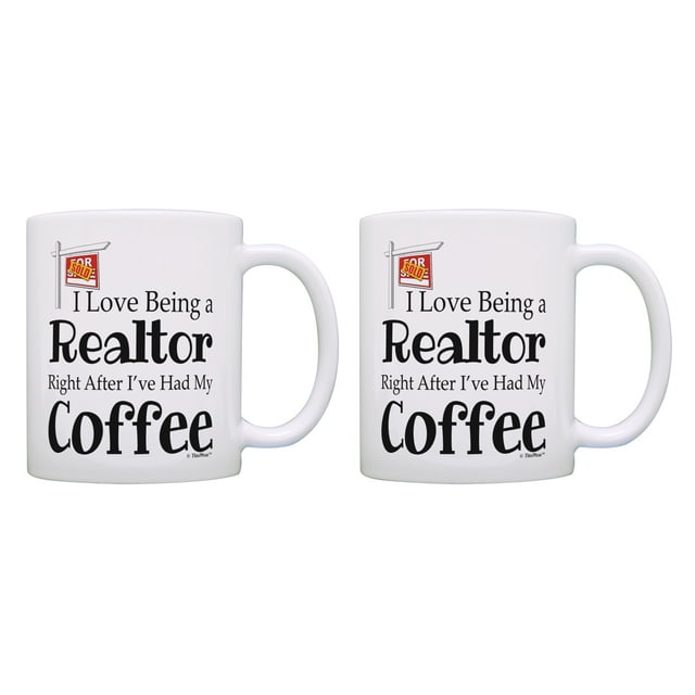 ThisWear Realtor Coffee Mug Set Realtor After Coffee Realtor Gift Set ...