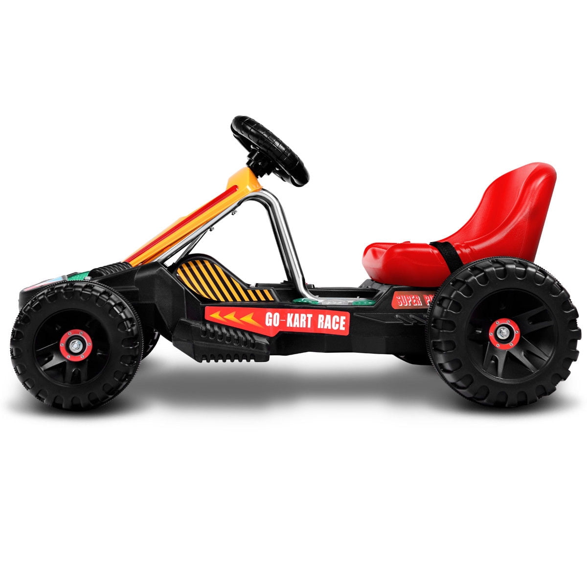 Electric Powered Go Kart Kids Ride On Car 4 Wheel Racer Buggy Toy ...