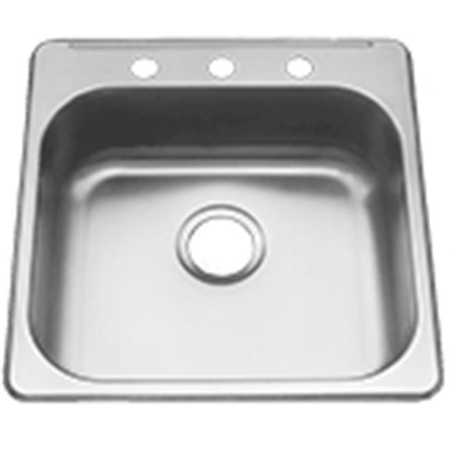 CI ADA-963 22 Gauge ADA Compliant Stainless Steel 3 Hole Drop-In Small ...