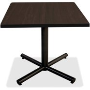 42" Square Natural Laminate Table Top With Table Height Round Base ...