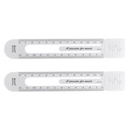 Business Source 12 12" Length 1.3" Width - 1/16 Graduations - Metric ...
