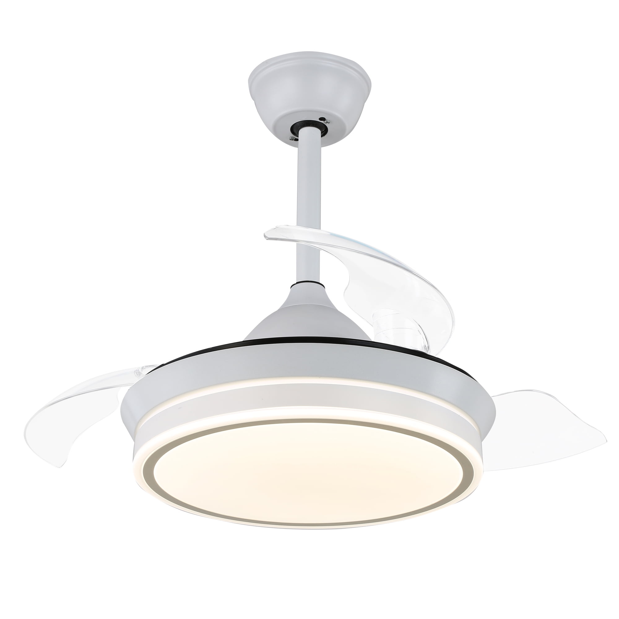 Oaks Aura 36 Inch Modern LED Retractable Blades with Ceiling Fan ...
