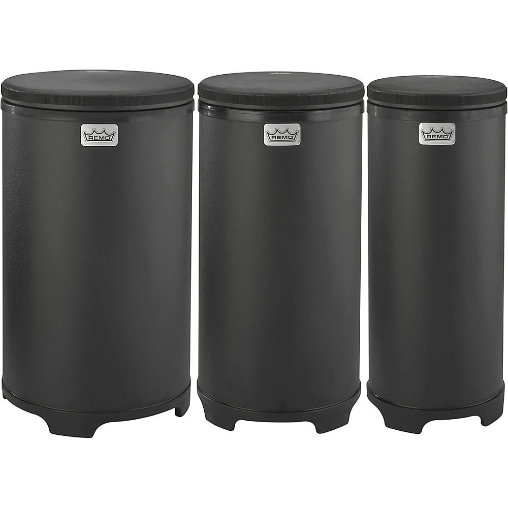 Remo Festival Drum Tubano Nested Set Black Matte - Walmart.com