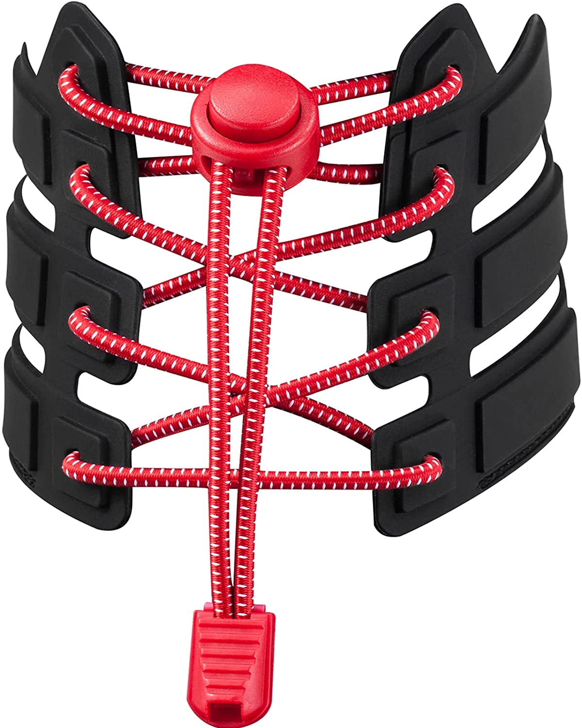 Elastic No-Tie Shoelaces （Each/48 Inch,1 Pair ）Stretch Latex Lock Shoe ...