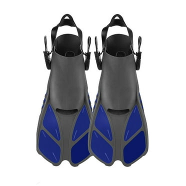 NEX Adult Adjustable Snorkeling Diving Fin- Short Blade, Adjustable ...