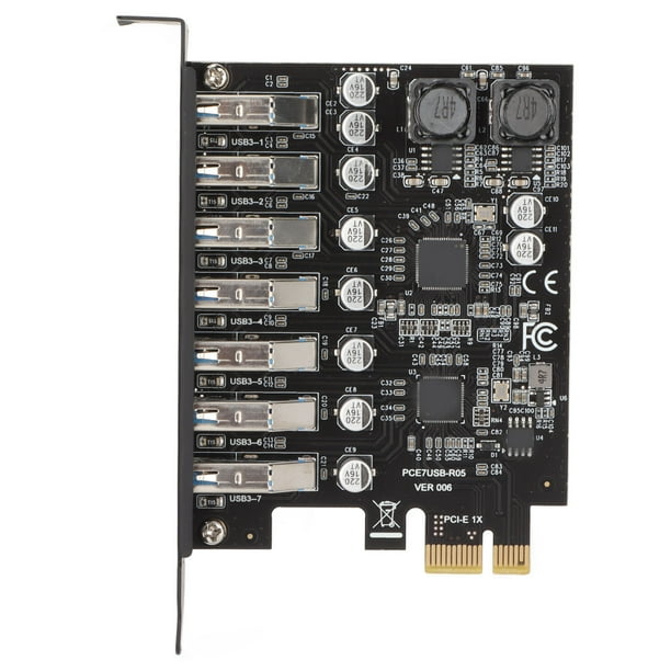 PCI Eto US GE Expansion Card,7 Port PCIE Expansion PCI Express ...