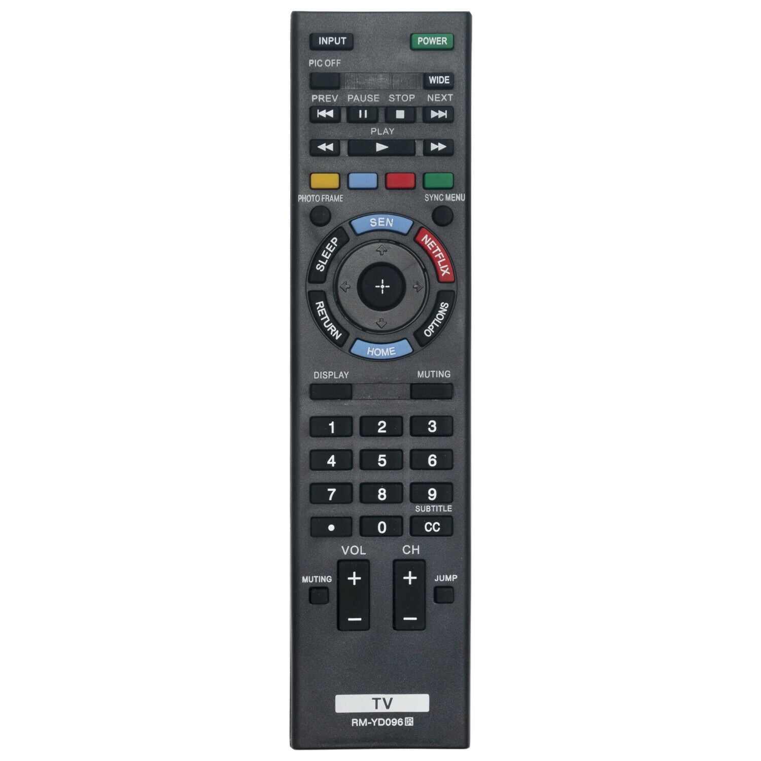 RM-YD096 Replace Remote for Sony TV Bravia KDL-50R550A KDL-60R510A KDL ...