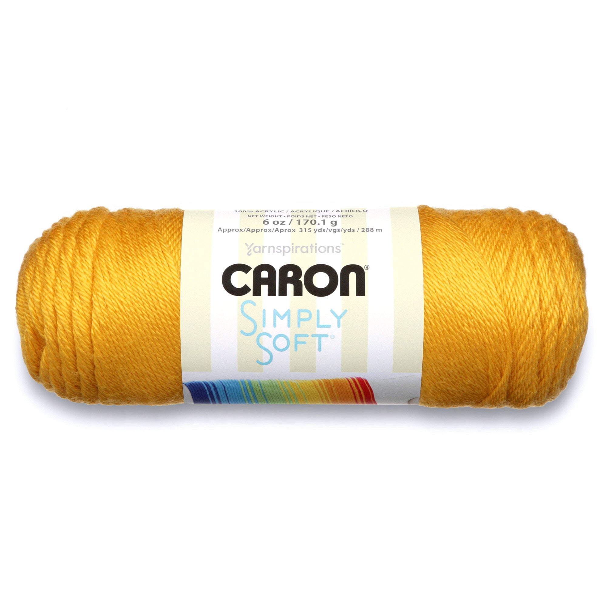 Caron Simply Soft Yarn, Gold - Walmart.com
