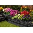GroundSmart Roman Brick Rubber Landscape Edging, 4' Black Garden Border ...