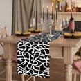 Abstract Boho Burlap Cotton Table Runner 13x70 Inches Long, Middle ...