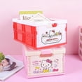 Hello Kitty Cinnamoroll Anime Kawaii Sanrio Home Folding Storage Box ...