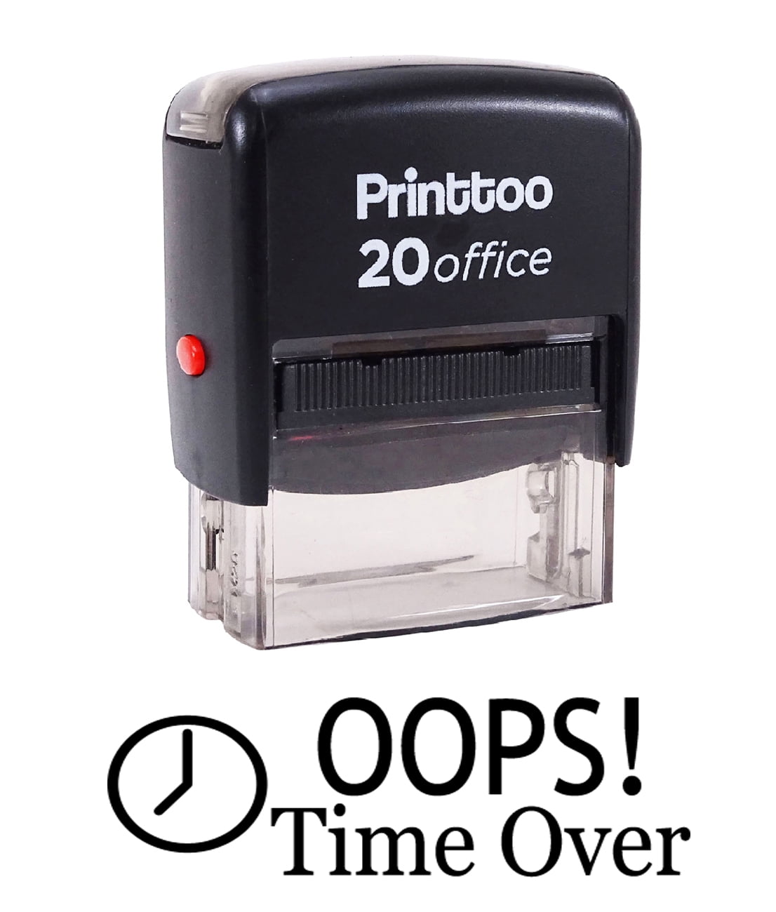 Printtoo OOPS TIME OVER Self Inking Rubber Stamp Office Stationary ...