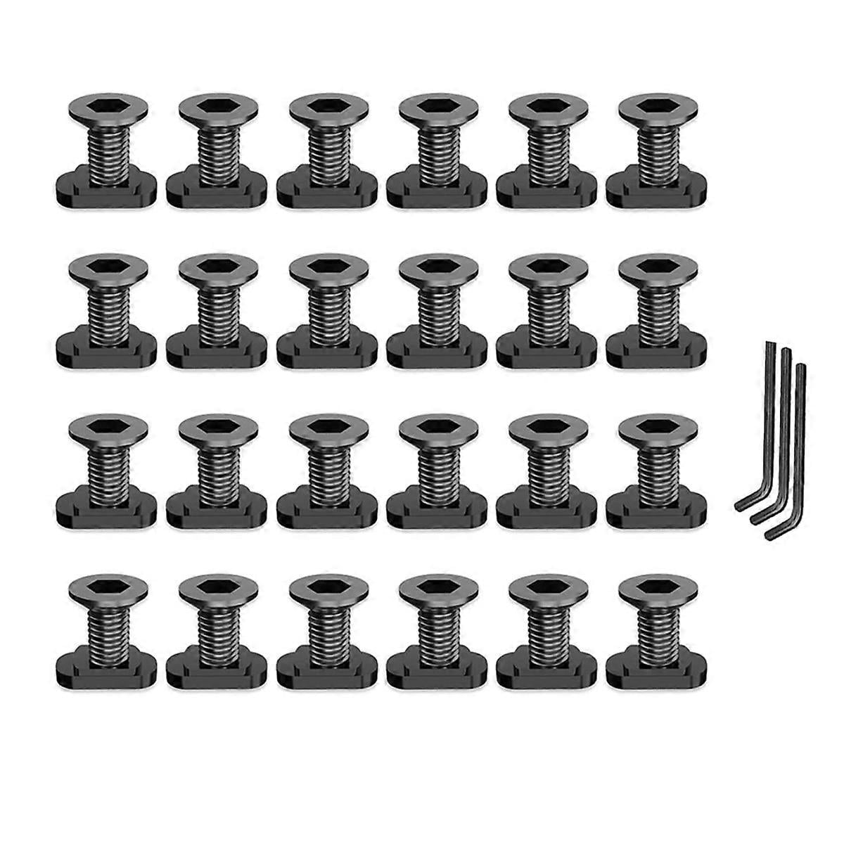 24 PCS Mlok Screws and Nuts Replacement Sets, M-Lok Rail Mount Screws ...