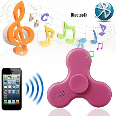 LED Light Bluetooth Speaker Anti-Stress Fidget Hand Tri Spinner EDC ...