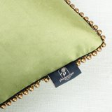Phantoscope Particles Trimmed Soft Velvet Throw Pillow, 18" x 18 ...