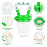 2 Pack Baby Feeding Pacifier Fresh Food Fruits Feeder, (Medium 6-12 ...