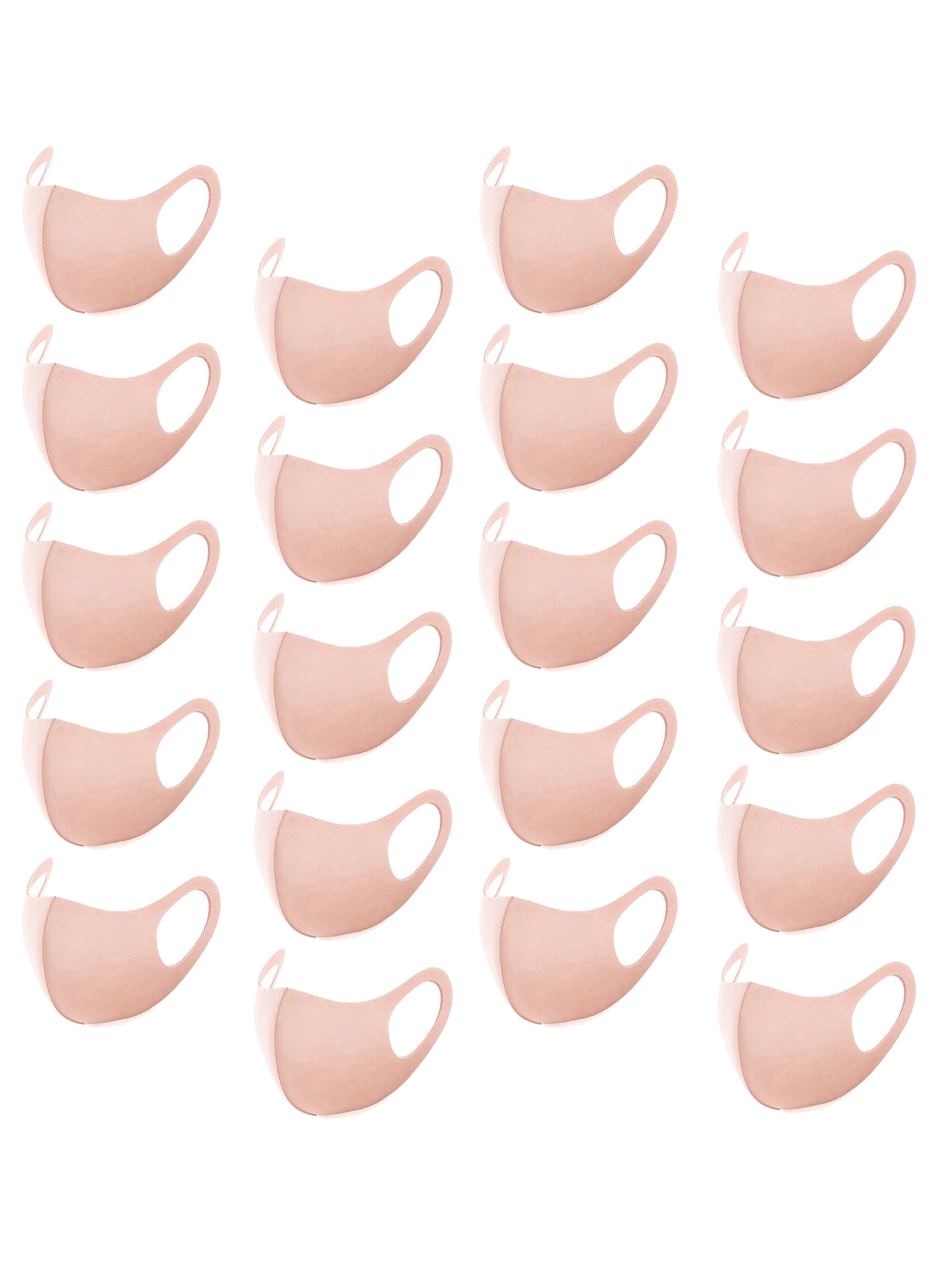 20 Pack Washable Face Mask Reusable Mouth Mask for Men Women Orange ...