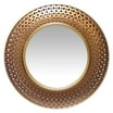 Infinity Instruments Bolly Gold/Copper Round Wall Mirror, 15.75-inch ...