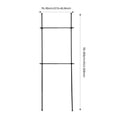 DENEST Industrial Pipe Clothing Rack 2 Tier Heavy Duty Adjustable ...
