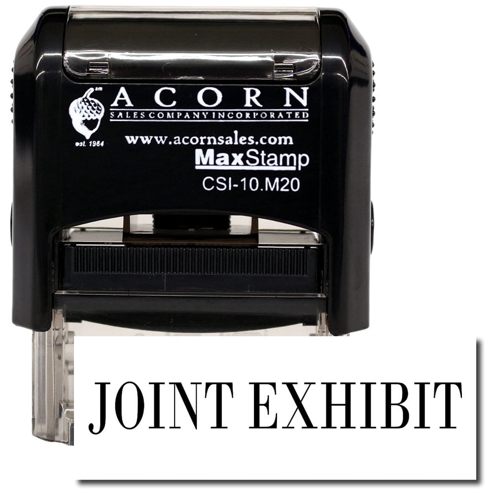 Self-Inking Joint Exhibit Stamp with Brown Ink - Walmart.com