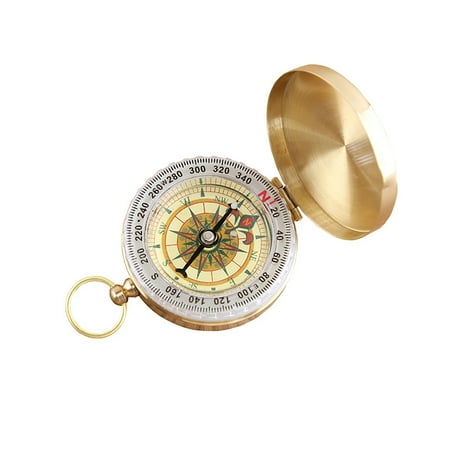 TiooDre Compass Pure Copper Clamshell Compass Outdoor Multifunctional ...