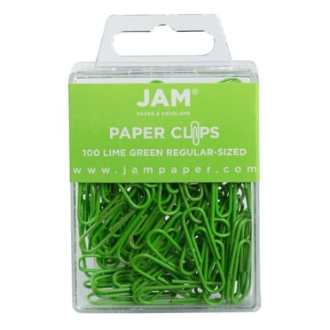 JAM Paper Jumbo Paper Clips, Teal Blue, 1 inch, 75/Pack - Walmart.com