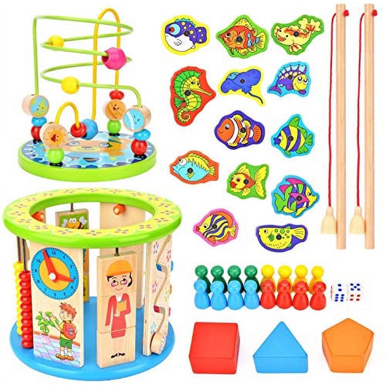 BATTOP 10-in-1 Multi Play Activity Cube?Baby Wooden, 41% OFF
