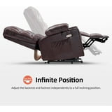 MCombo Dual Motor Power Lift Chair with Massage, Heat, Extended ...