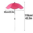 Cadancy Outdoor Plants Umbrella Adjustable Height for Garden Patio ...