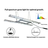 Viagrow Seedling Station Deluxe Kit with LED Grow Light, Propagation ...