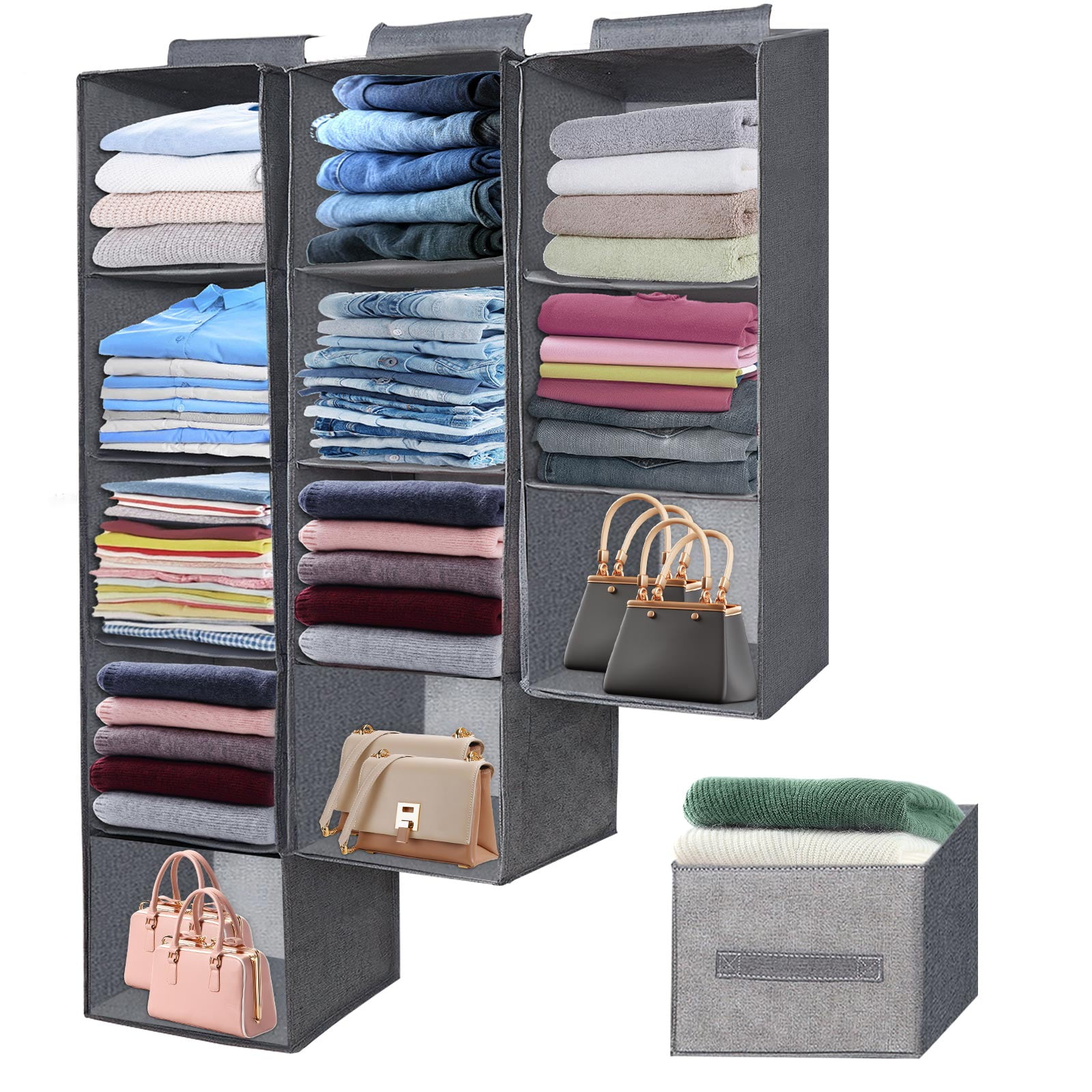 DONGPAI Hanging Closet Organizers and Storage Collapsible Heavy Duty ...