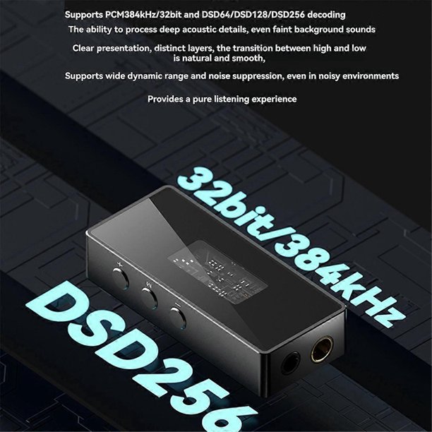 HIFI Digital Audio Converter Decoder 384KHz DAC Dual Chip Amplifier 3 ...