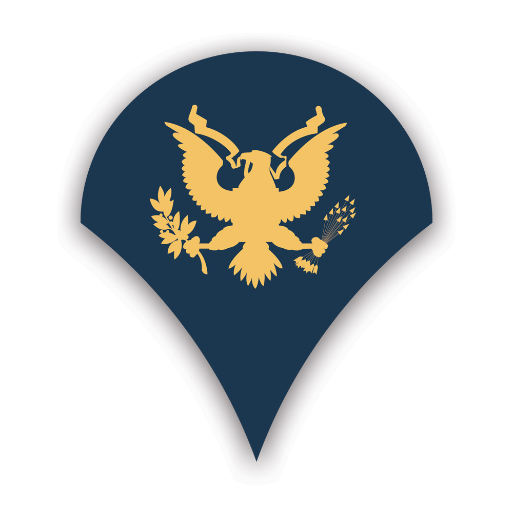 E-3 Private First Class Insignia Sticker Decal - Self Adhesive Vinyl ...