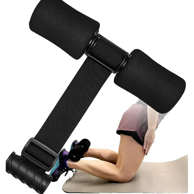 Nordic Hamstring Curl, Adjustable Hamstring Curl Strap with Padded ...