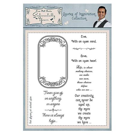 Sentimentally Yours Clear Stamp - Quotes of Inspiration | Walmart Canada