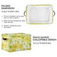 2-Pack Square Closet Organizers with Handles Open Basket Bins Yellow ...