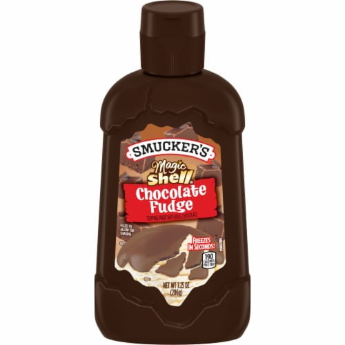Smucker's Magic Shell Chocolate Fudge, Crunchy Ice Cream Sundae Topping ...