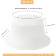12 count Bucket Hat for Women Men Adult Summer Plain Fishing Bucket Cap ...