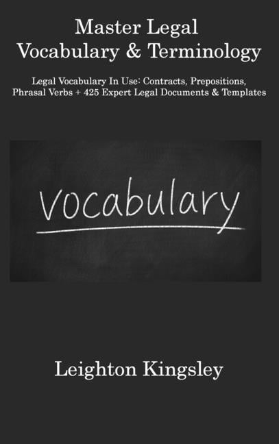 Master Legal Vocabulary & Terminology : Legal Vocabulary In Use ...