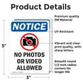 (2 Pack) No Photos Or Video Allowed Sign - Walmart.com