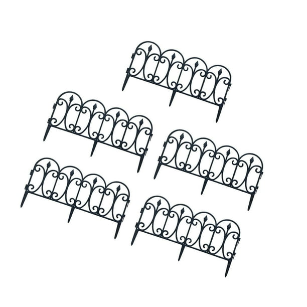 Artificial Garden Fence Ground Insert Flower Bed Lawn Lawn Vegetable ...