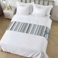 Bed Runner Nautical Anchor Bedding Scarves Soft Decorative Bed Flag ...
