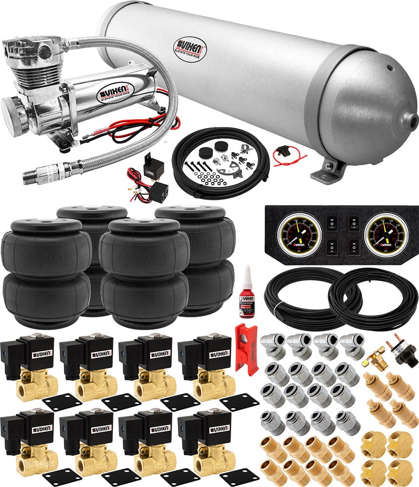 Vixen Air Suspension Kit for Truck/Car Bag/Air Ride/Spring. On Board ...