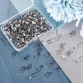 1 Box 120Pcs 304 Stainless Steel Pinch Bails Silver Snap Bail Bulk ...