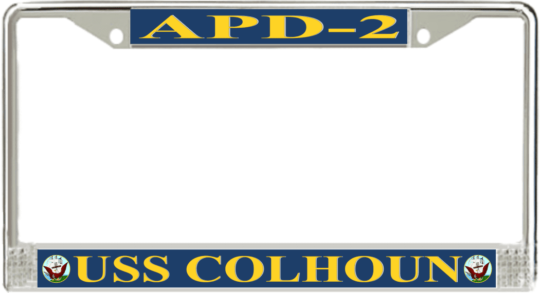 USS Colhoun APD-2 License Plate Frame - Walmart.com