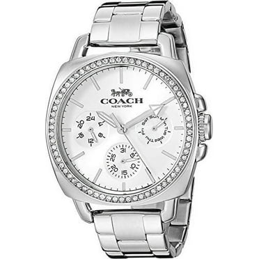 Coach Women's Madison Stainless Steel Bracelet Watch, White Dial ...
